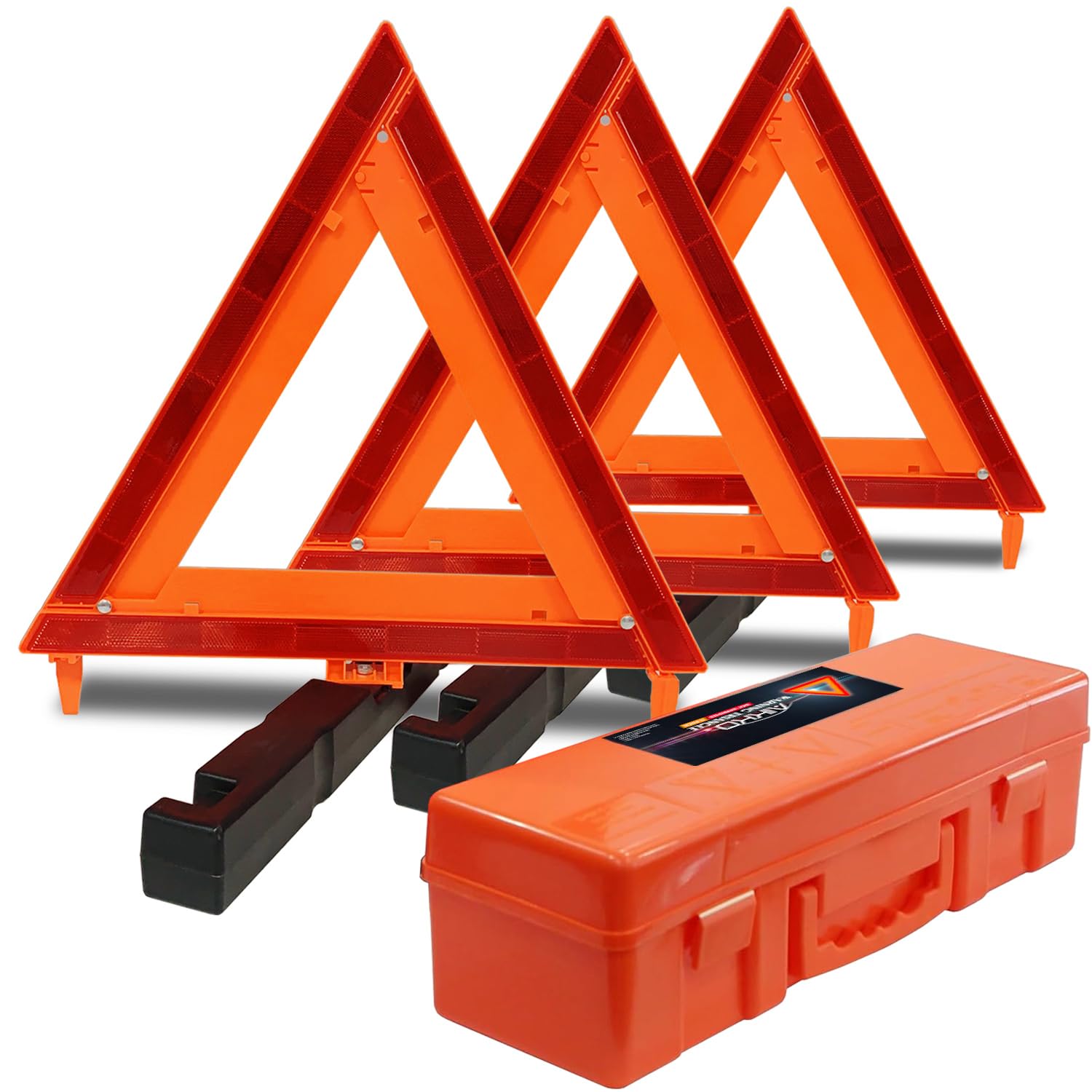 Snapklik.com : Aikko 3 Pack Warning Triangle DOT Approved Identical To ...