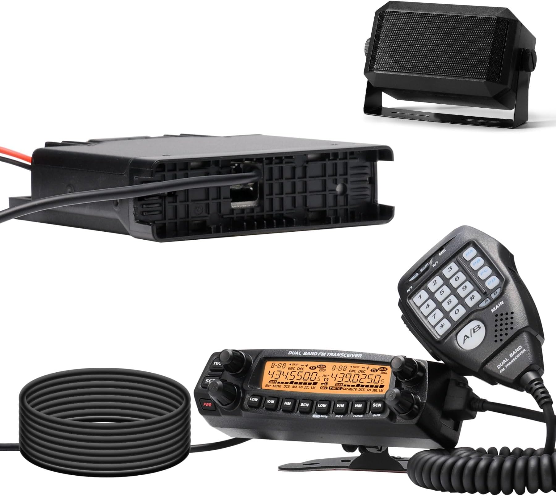 Amazon.com: Radioddity DB50 50W UHF VHF Mobile Radio Transceiver High ...