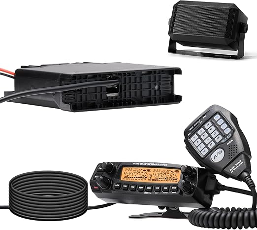 Amazon.com: Radioddity DB50 50W UHF VHF Mobile Radio Transceiver High ...