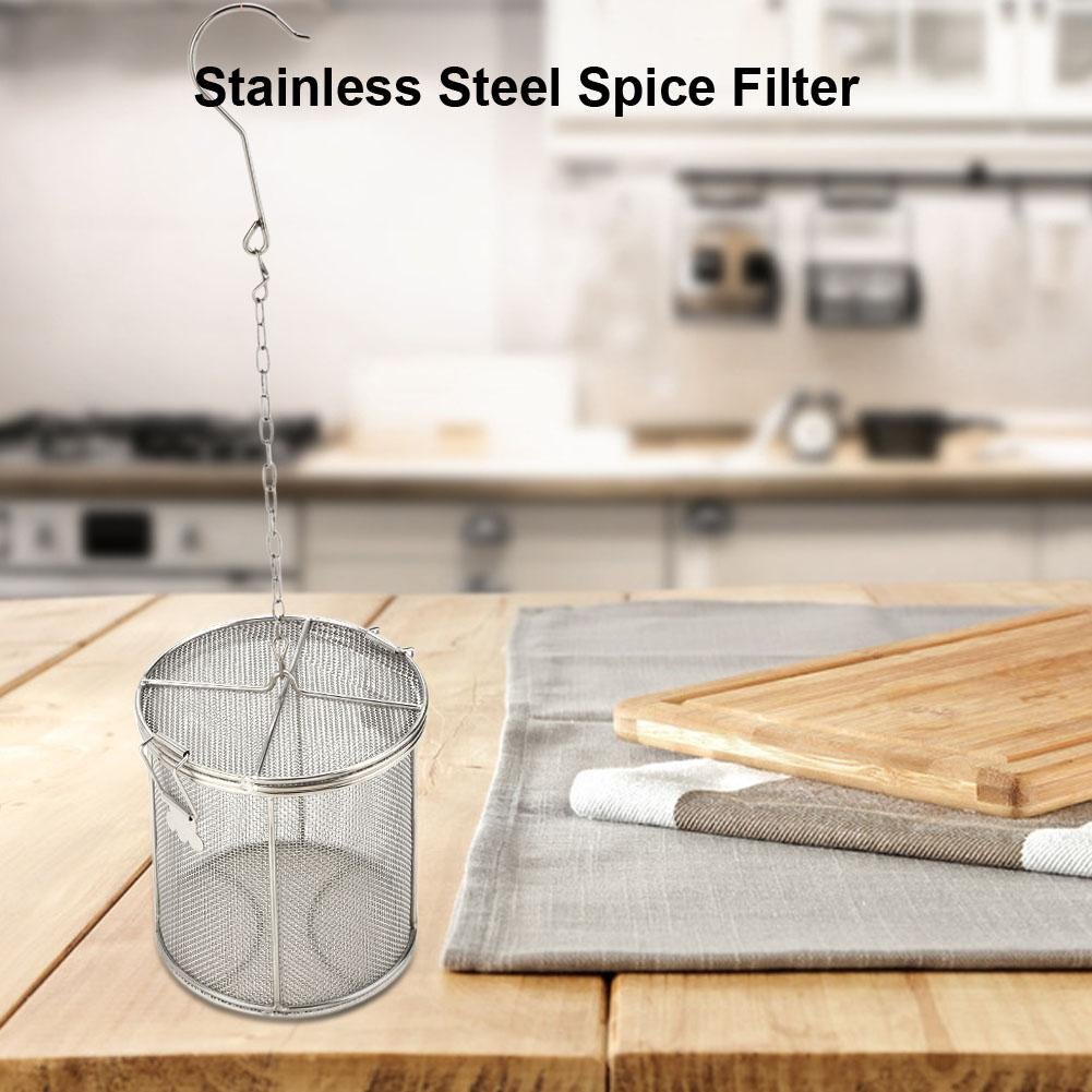 Tea Ball Strainer Soup Seasonings Seperation Basket Spice Filter ...