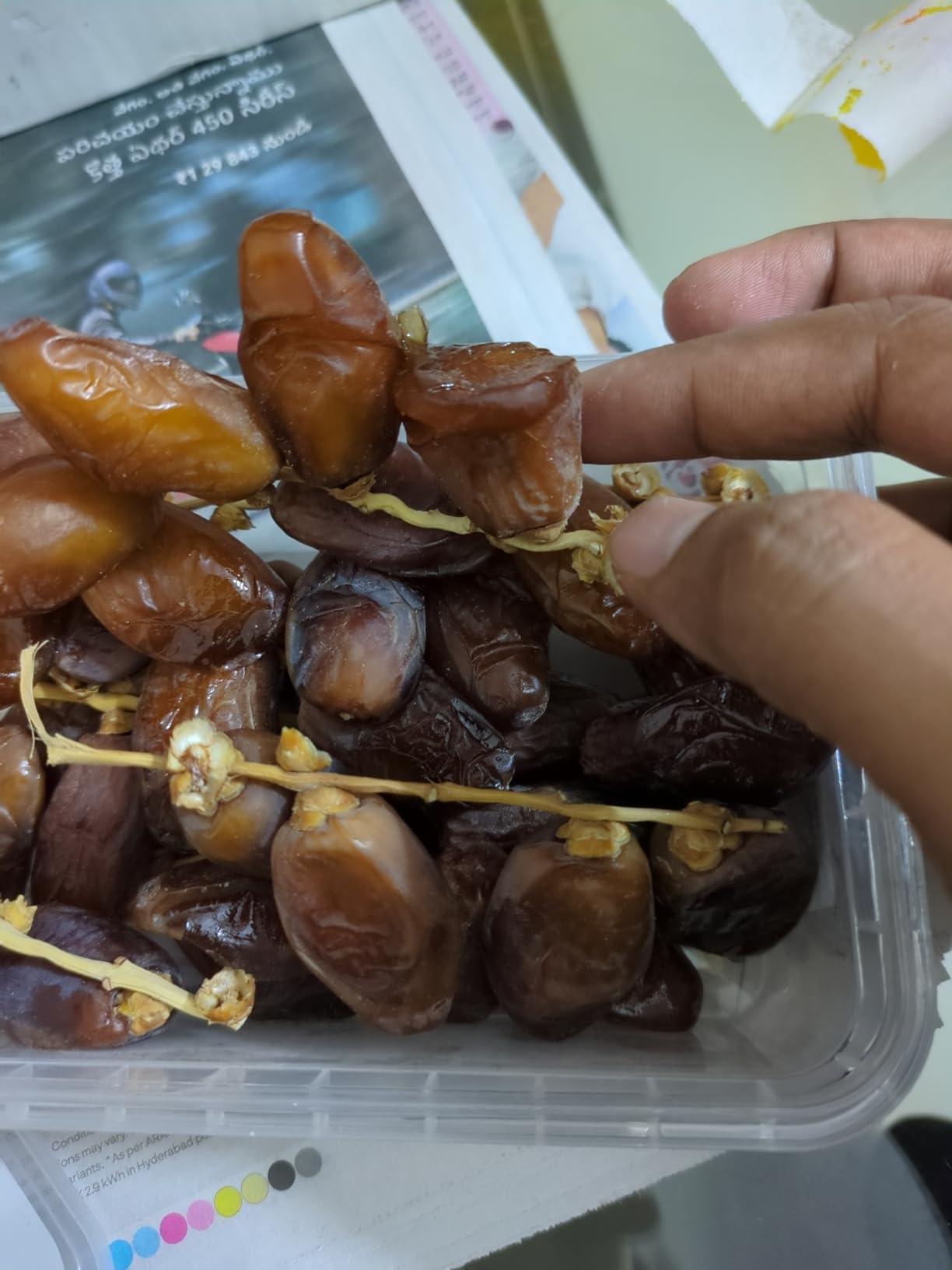 DRY FRUIT HUB Tunisian Dates 800G Pack Of 2 Each 400G Barari Tunisian ...