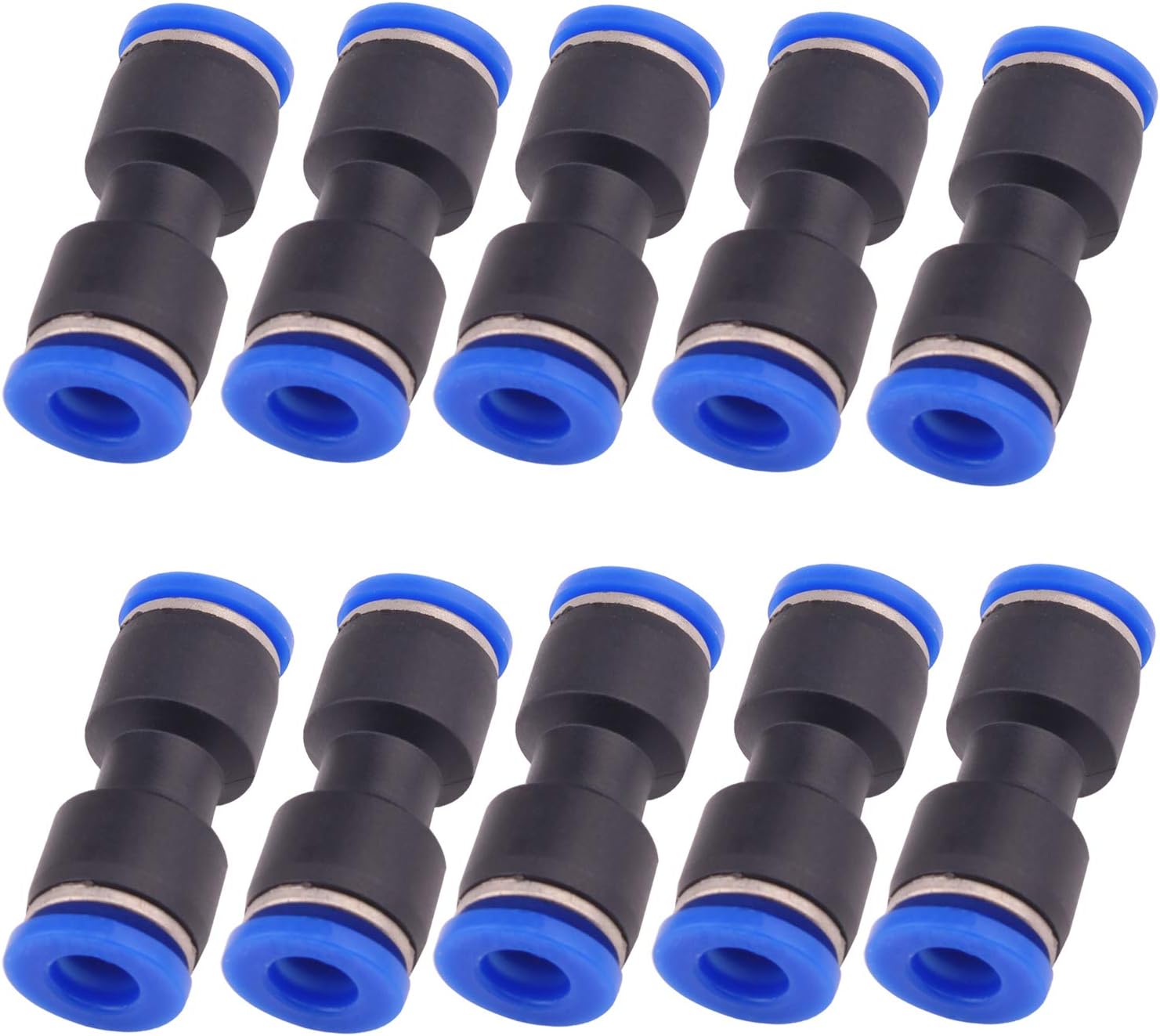 Quick Connect Fittings 6mm - 10 Pack Plastic Push to Connect Fittings ...