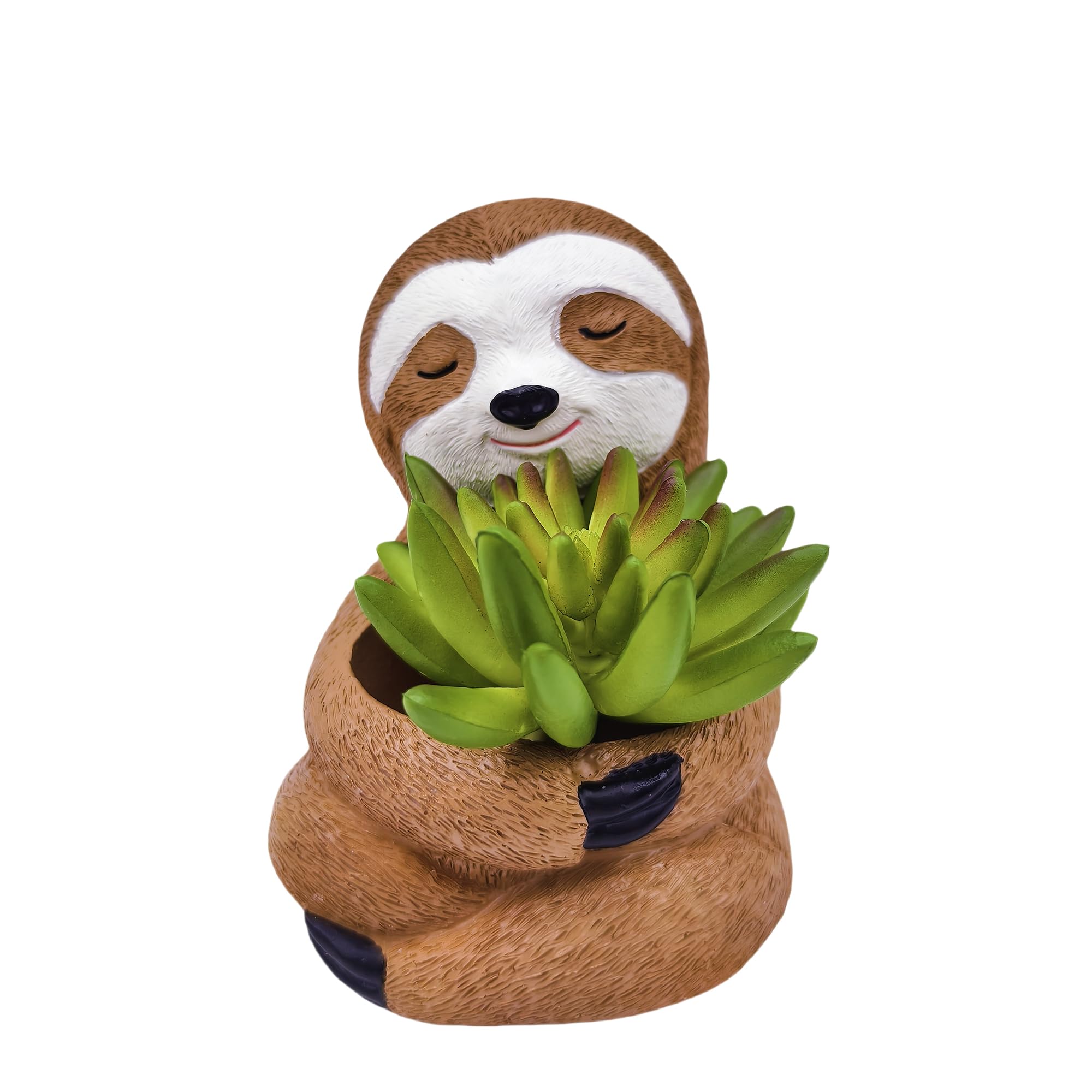 Amazon.com : CNDSE Sloth Planter Pot Decoration, Animal Potted Plants ...