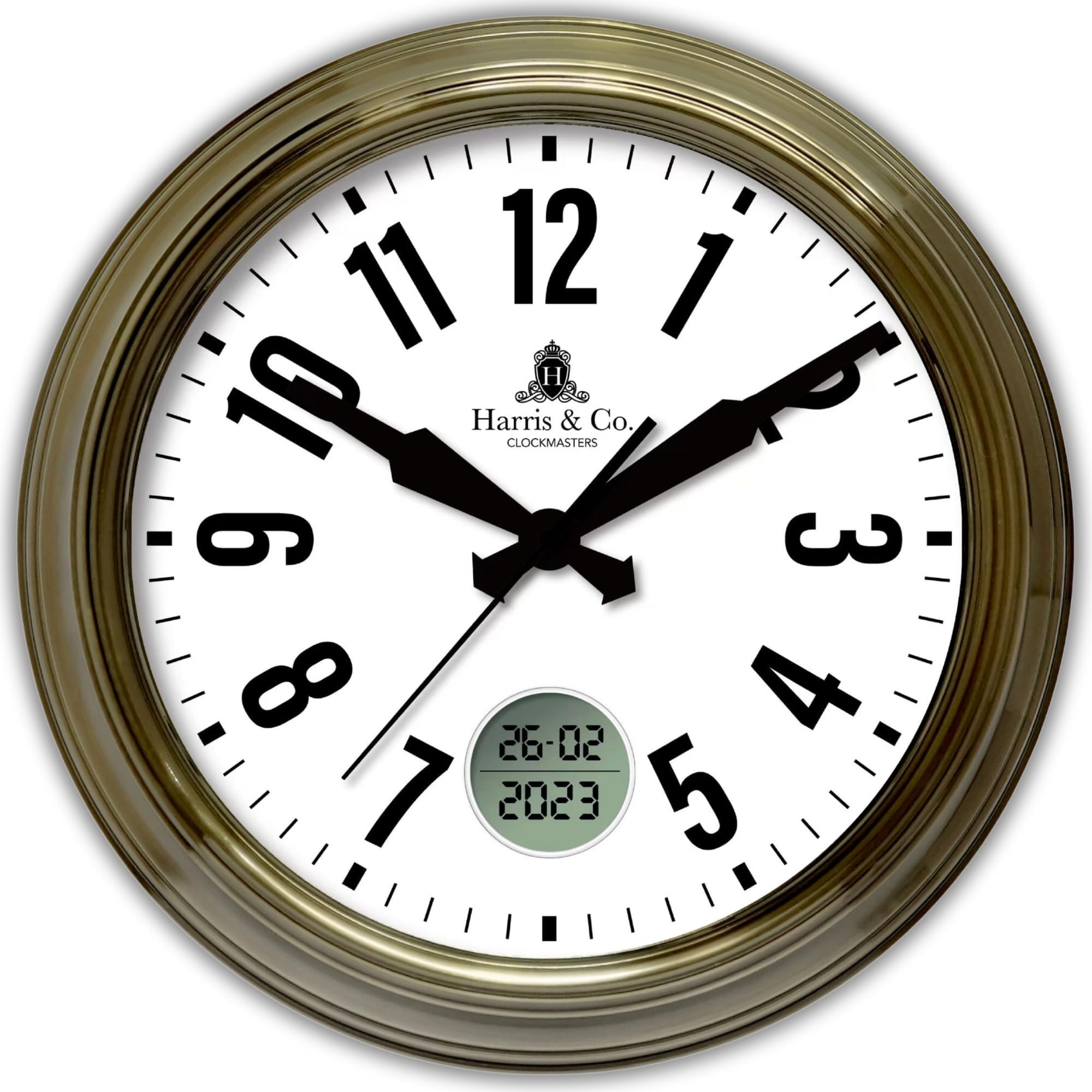 Buy HARRIS & CO. CLOCKMASTERS LUXE EDITION Premium Luxury Ana-Digi Wall ...