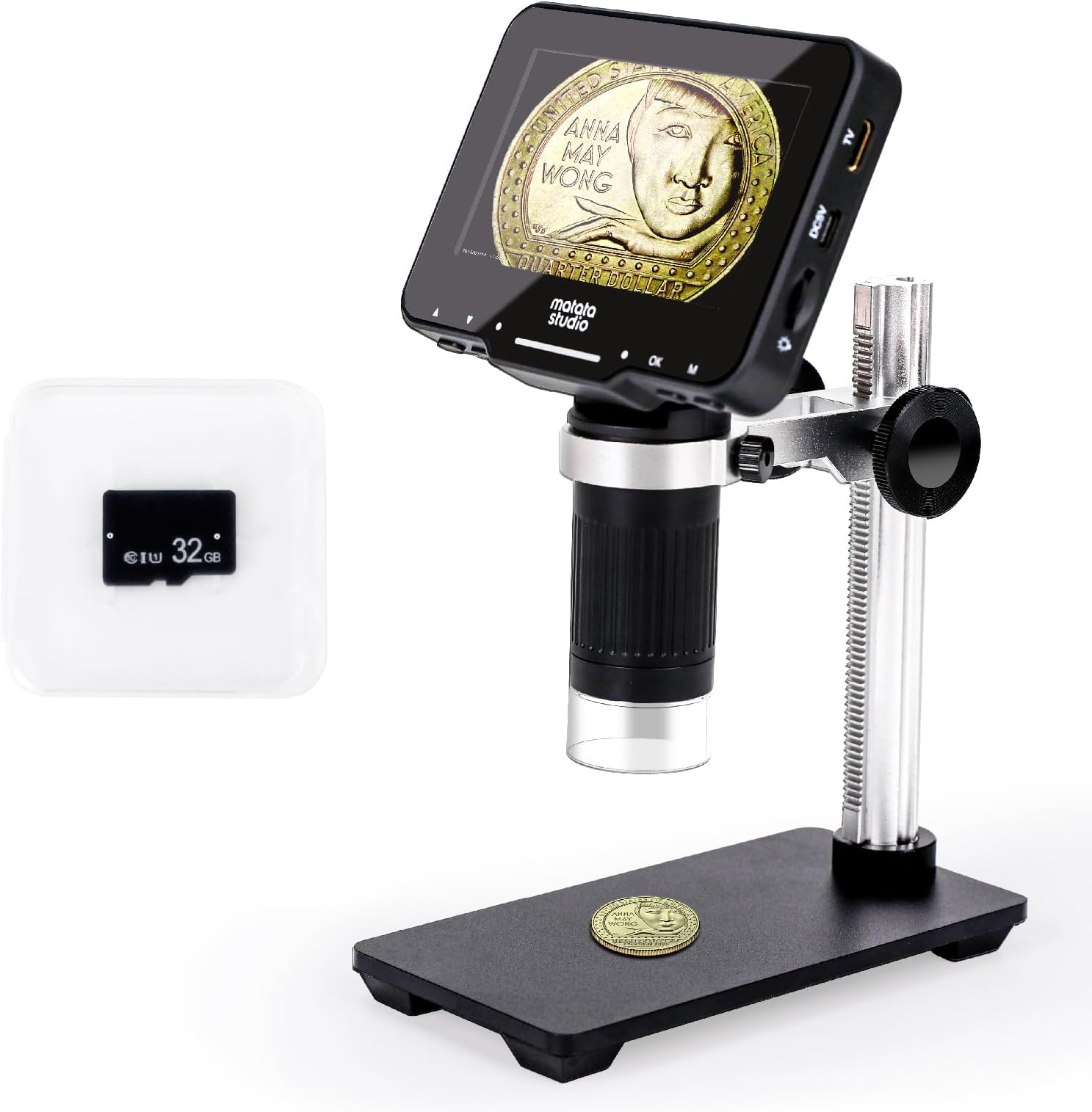 Amazon.com : Matatastudio M2B 1000X Digital Microscope with 4.3'' LCD ...