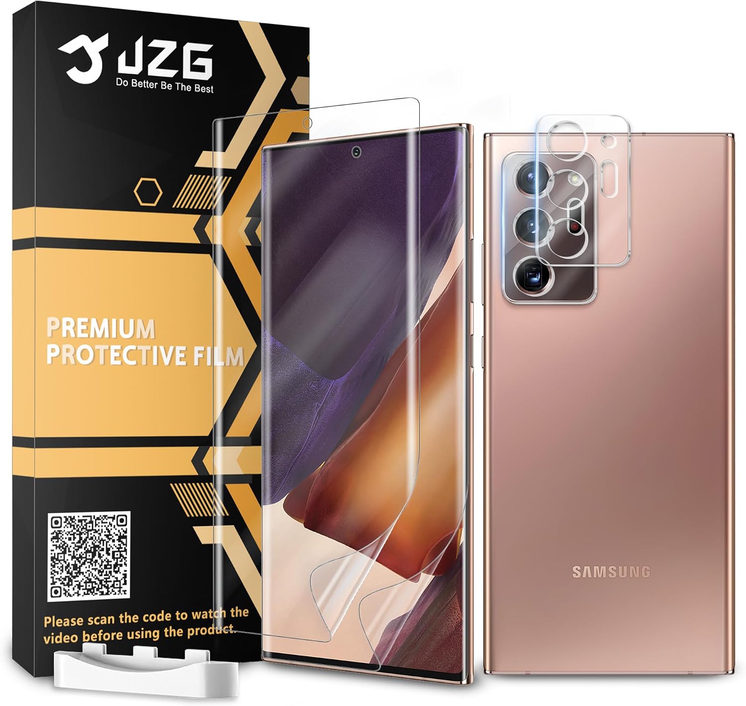 JZG 2x Film for Samsung Galaxy Note 20 Ultra Screen Protector (No Glass ...