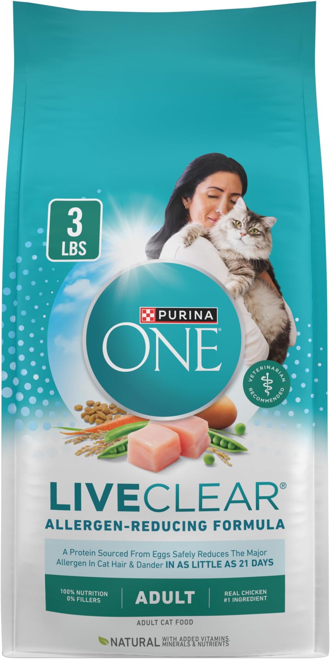 Amazon.com : Purina ONE LiveClear Allergen-Reducing Cat Food Dry ...