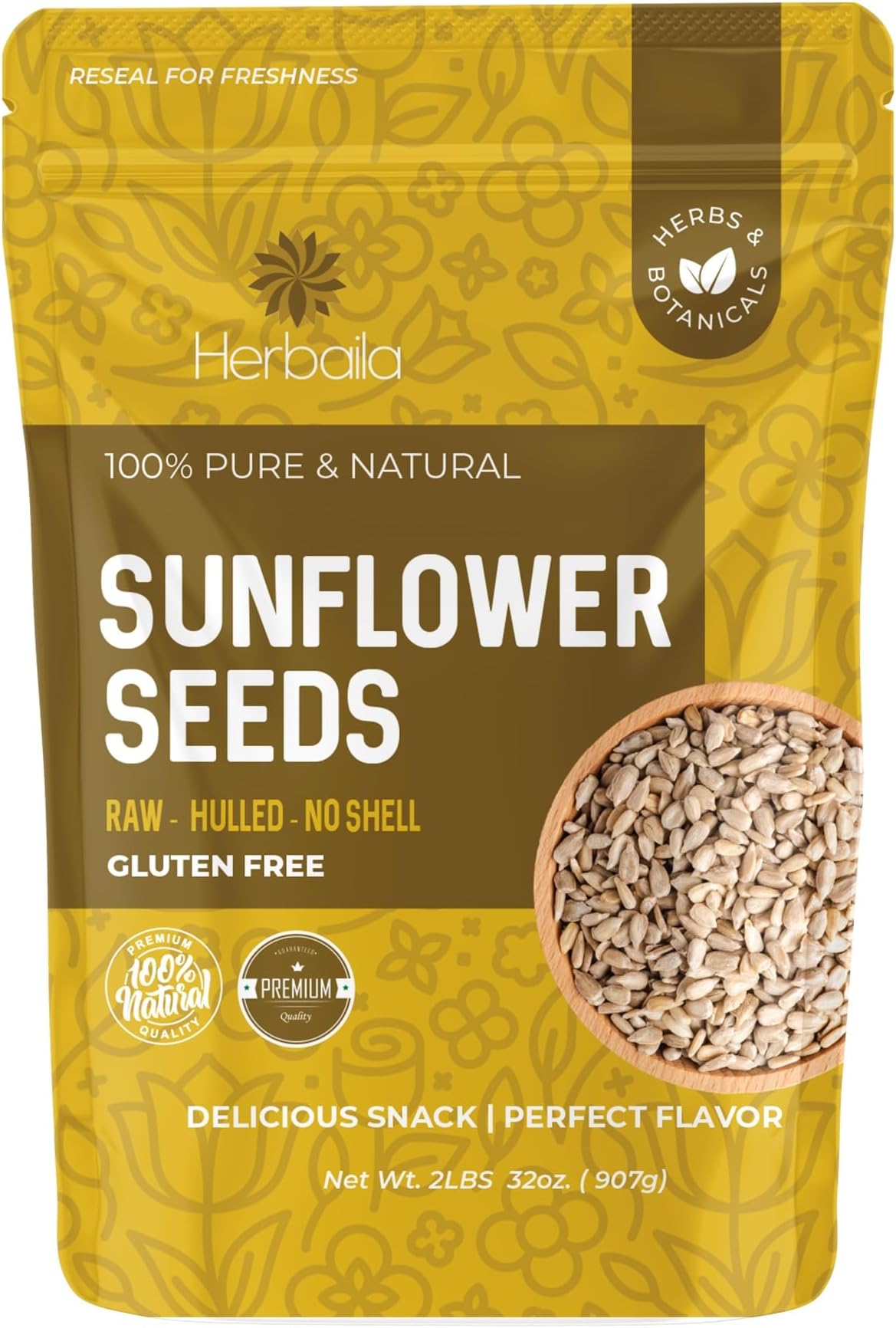 Amazon.com : Sunflower Seeds Raw 2lbs - Unsalted Sunflower Seeds to Eat ...