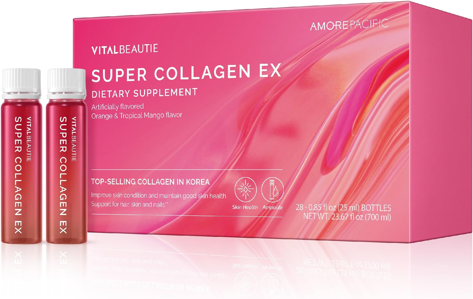 Amazon.com: AFC Japan Tsubaki Ageless Beauty Collagen Drink from Japan ...