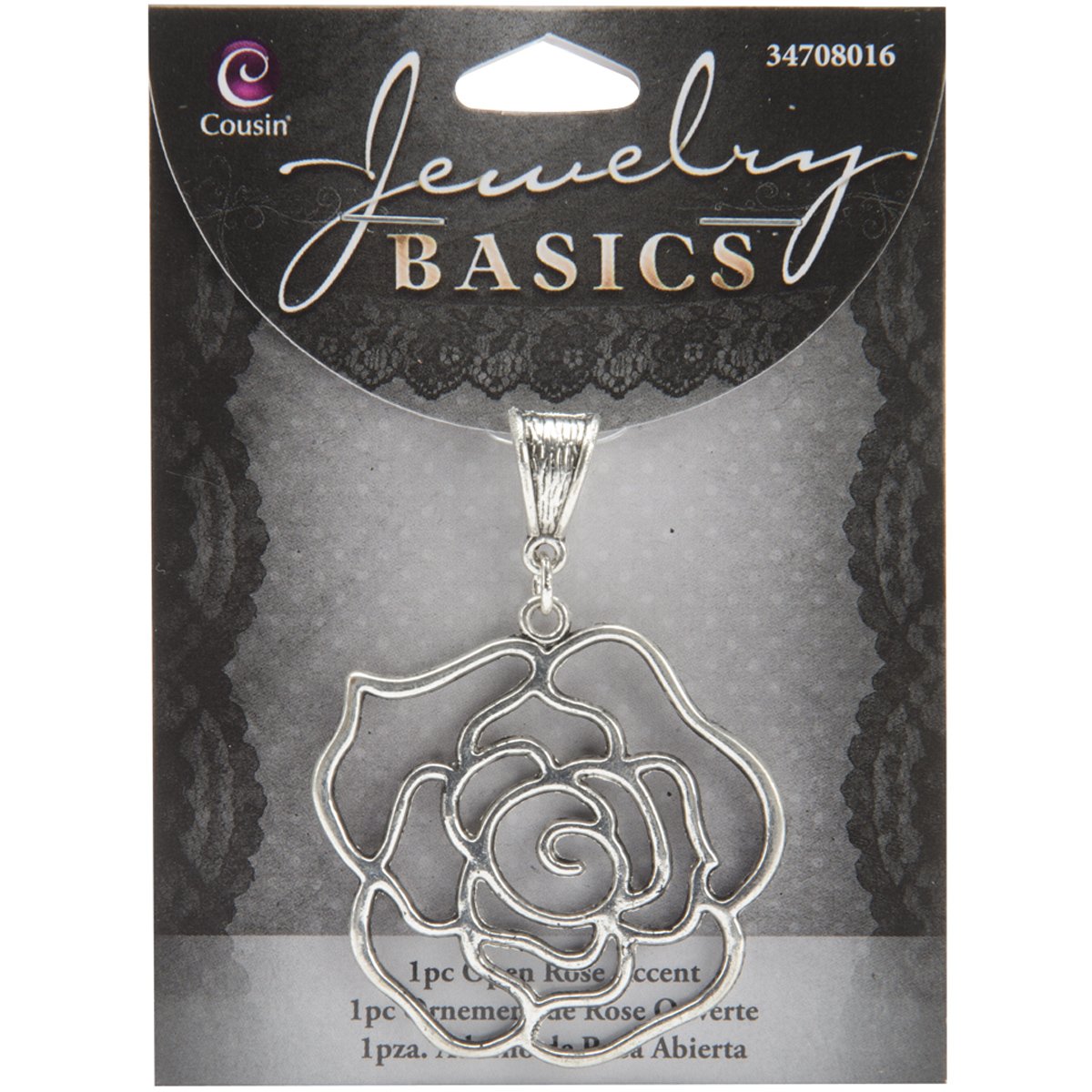 Cousin Jewelry Basics 1-Piece Open Rose Accent : Amazon.in: Home & Kitchen