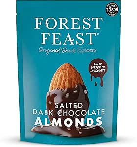 FOREST FEAST Salted Dark Chocolate Almonds 1kg Sharing Bag | Dark ...