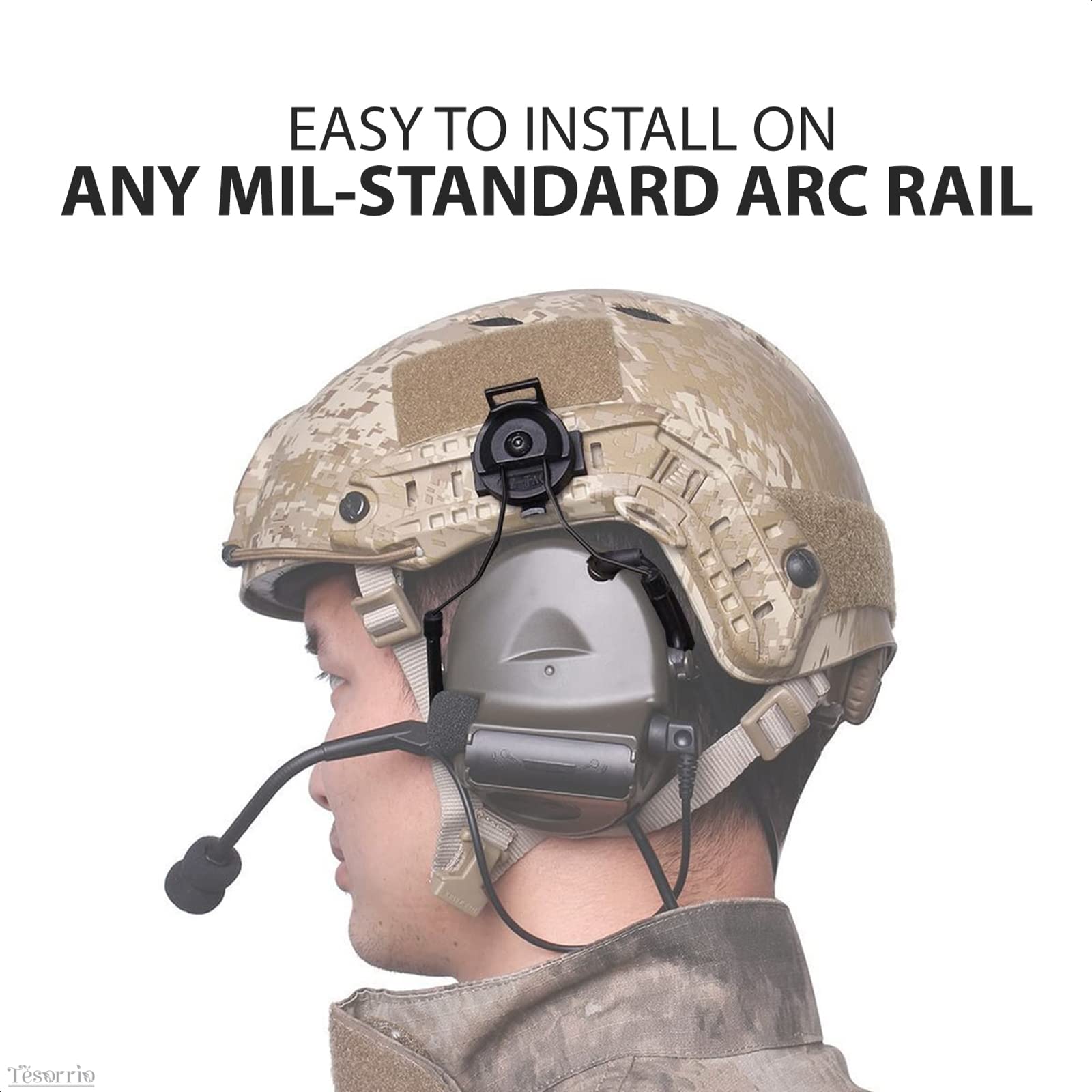 Buy Peltor Comtac I & II ARC Adapter - Tactical Helmet Rail Suspension ...