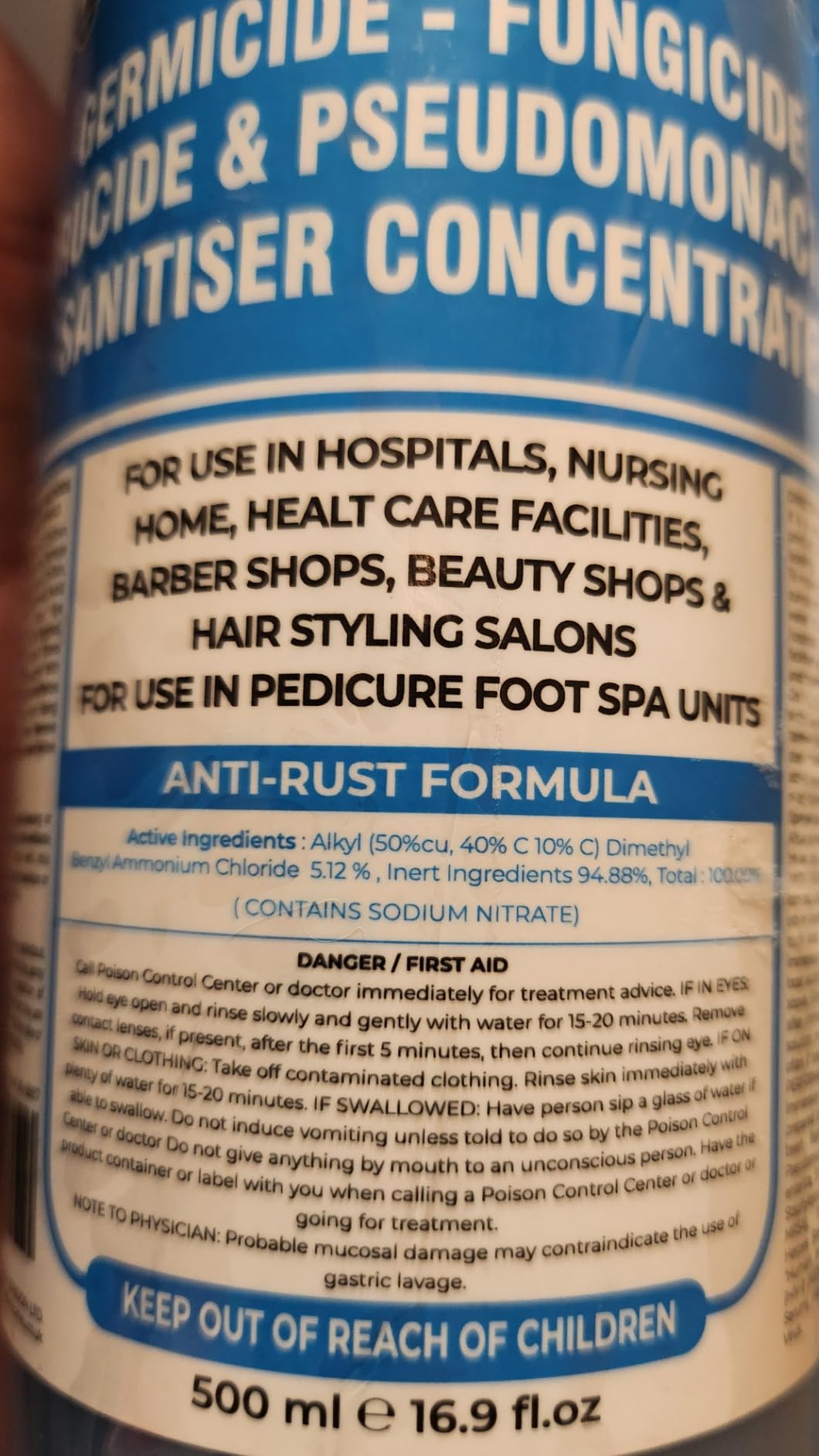 Barber Side London Disinfectant Solution for Salon Barbicide Jars ...