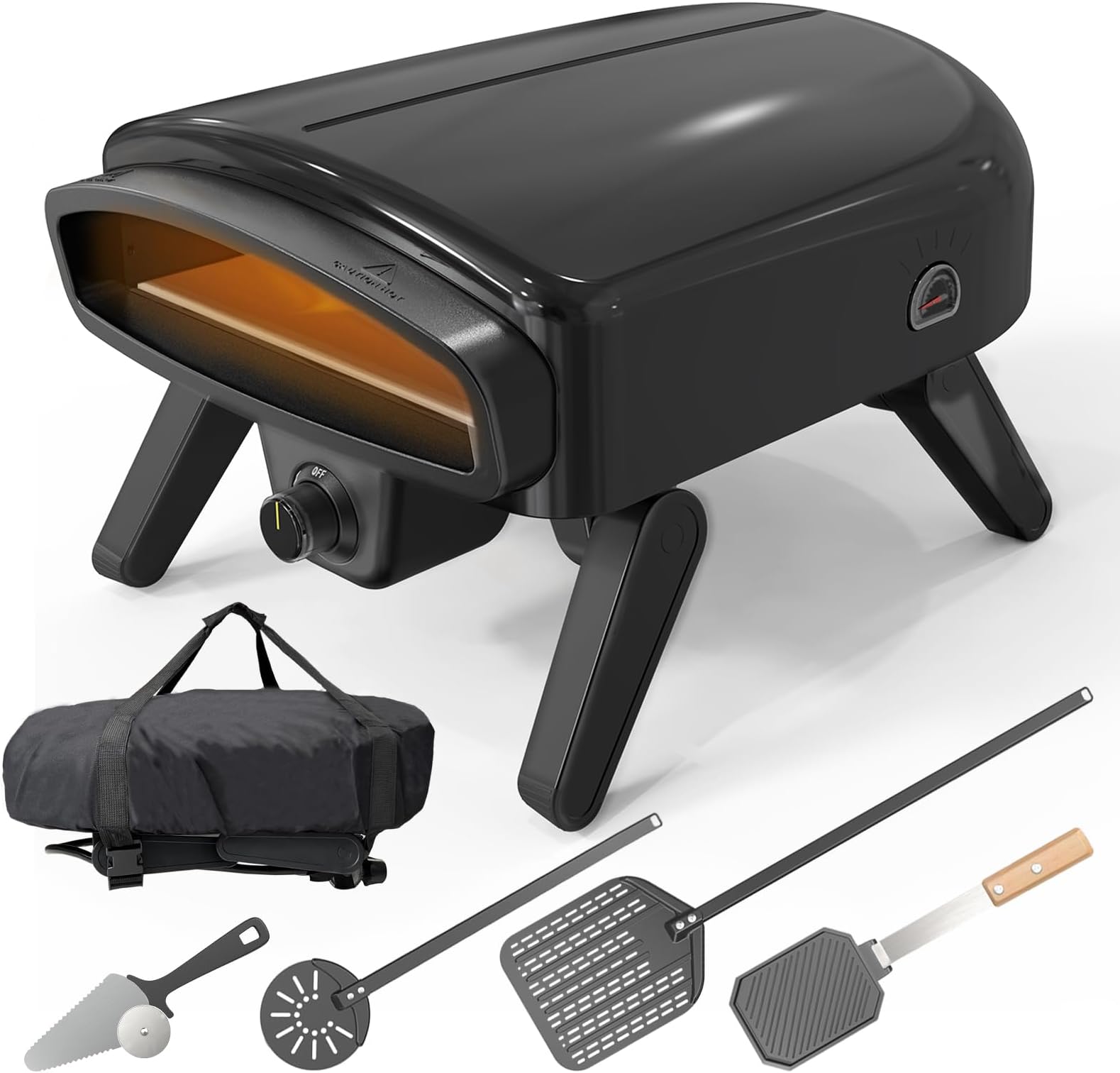 Amazon.com: BIG HORN OUTDOORS Gas Pizza Oven, Portable Propane Pizza ...