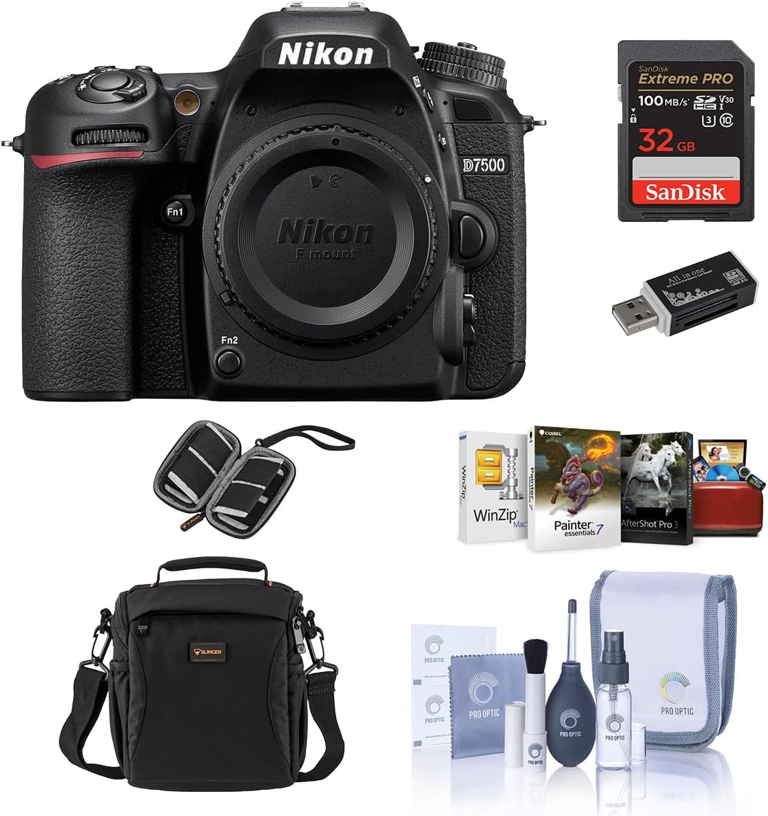 Amazon.com : Nikon D7500 DX-Format Digital SLR Camera Body, Black ...