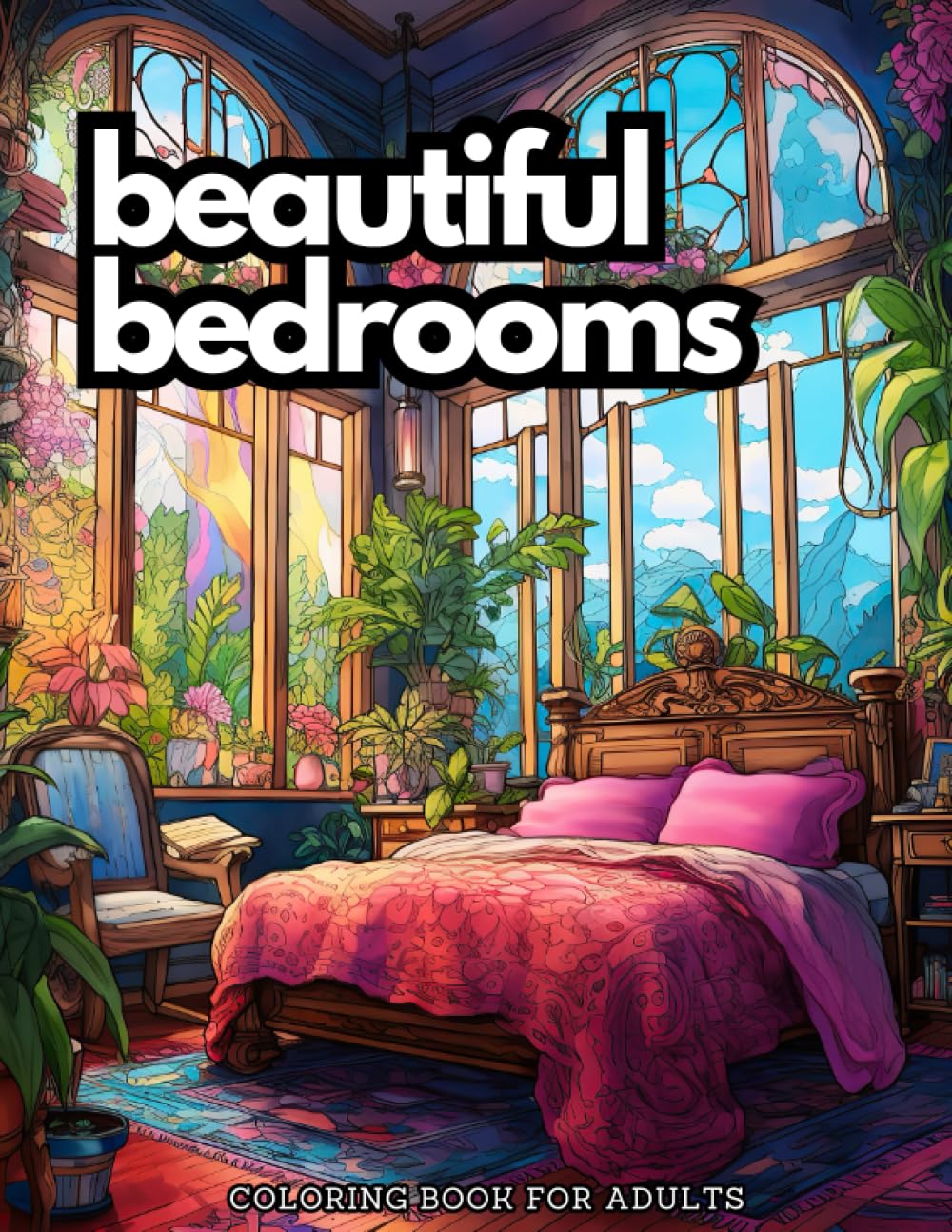 Amazon.com: Beautiful Bedrooms: Coloring Book for Adults (Incredible ...