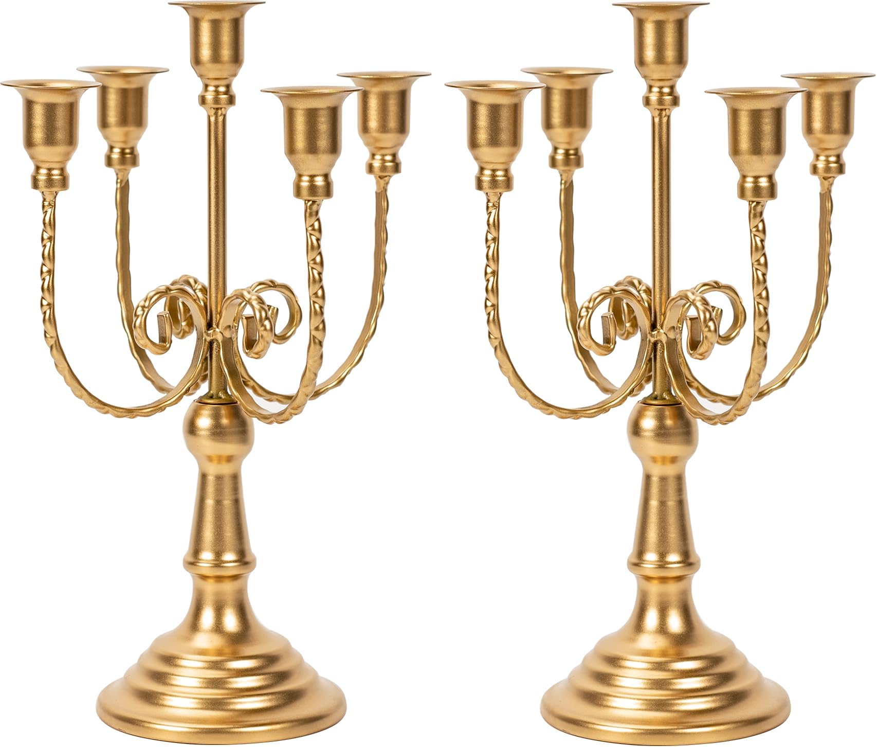 Amazon.com: 19.7in Gold Candelabra Centerpieces for Tables, 2Pcs Metal ...