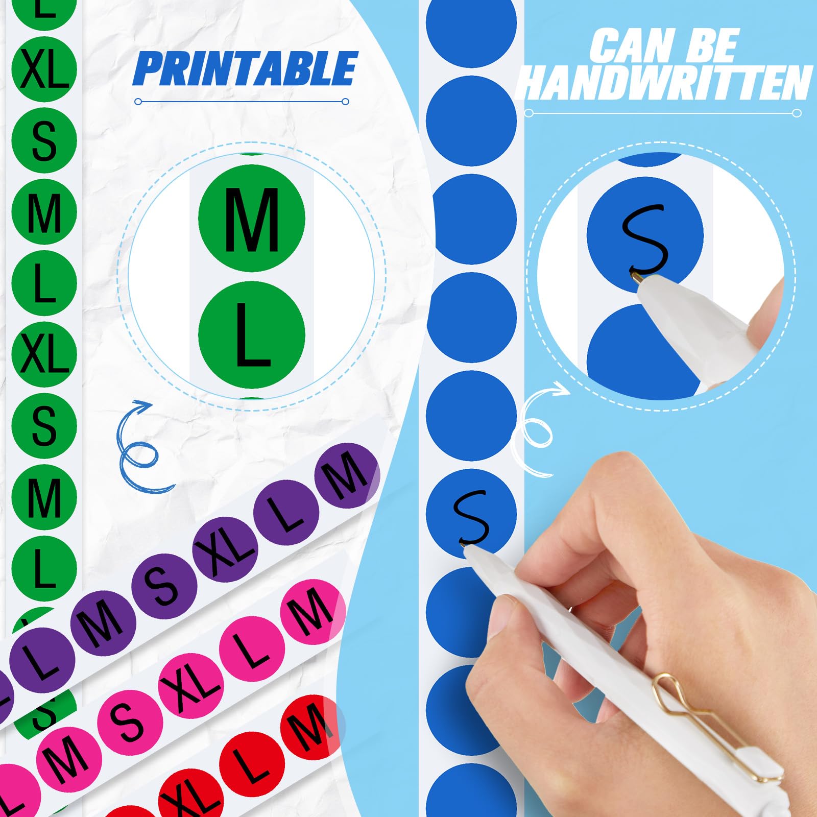 Snapklik.com : Epakh 15000 Pcs 1 Inch Round Color Coding Labels ...