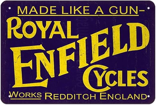 Amazon.com: Royal Enfield Retro Metal Tin Sign Royal Poster Home ...