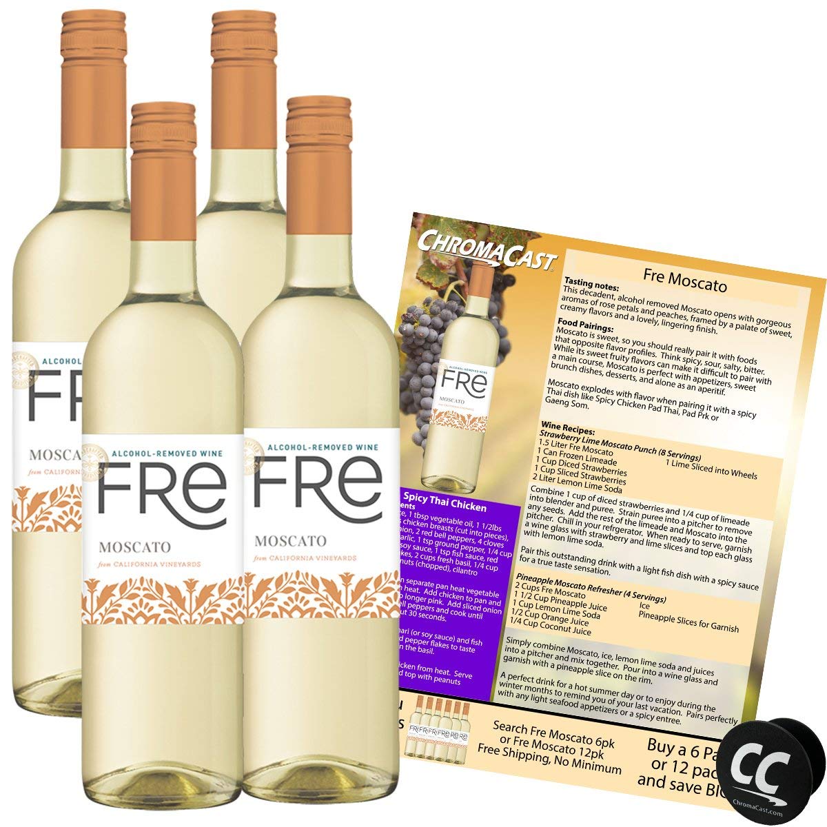 Amazon.com : Sutter Home Fre Moscato Non-Alcoholic Wine Experience ...