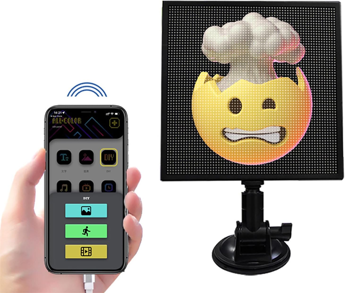 LED Display On Car Rear Window, Full Color LED Expression Screen ...