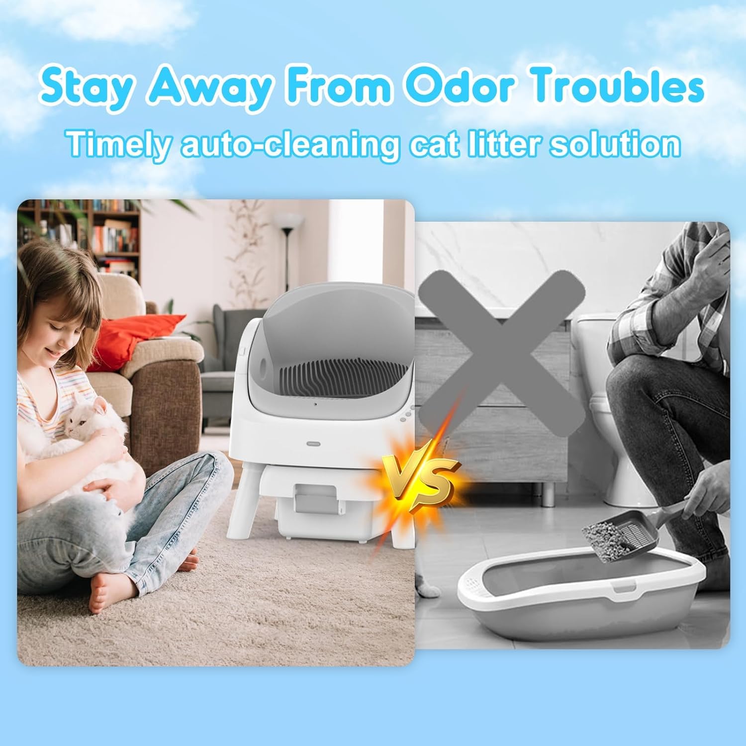 AutoScooper 11 Self Cleaning Cat Litter Box, Barbados | Ubuy