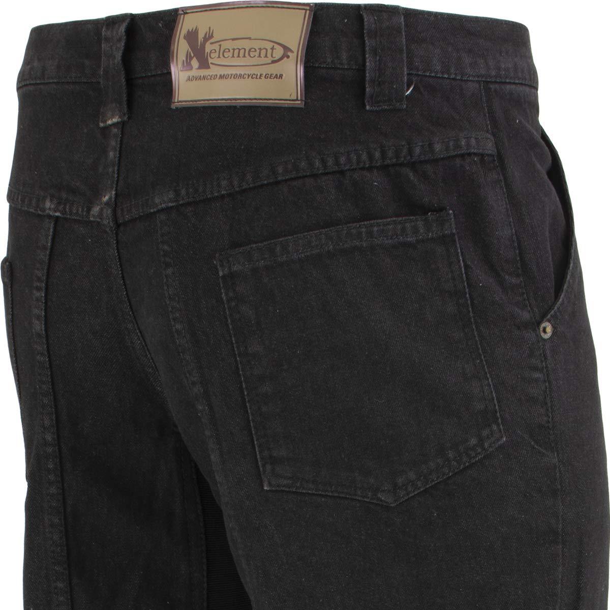 Xelement Men's Classic Fit Denim Motorcycle Racing Pants with CE Armor ...