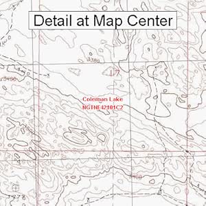 Amazon.com : USGS Topographic Quadrangle Map - Coleman Lake, Nebraska ...