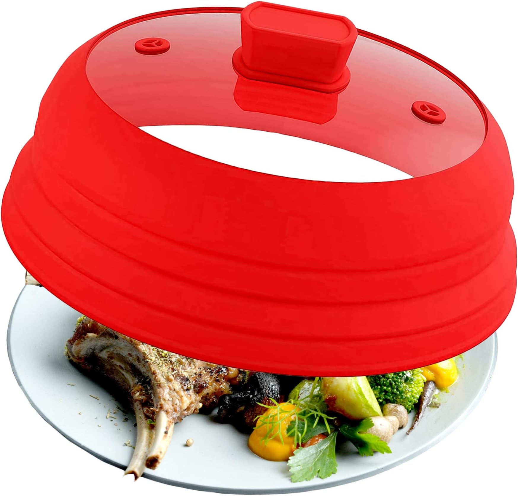 Amazon.com: Microwave Splatter Cover Glass Cover Splatter Guard Lid ...