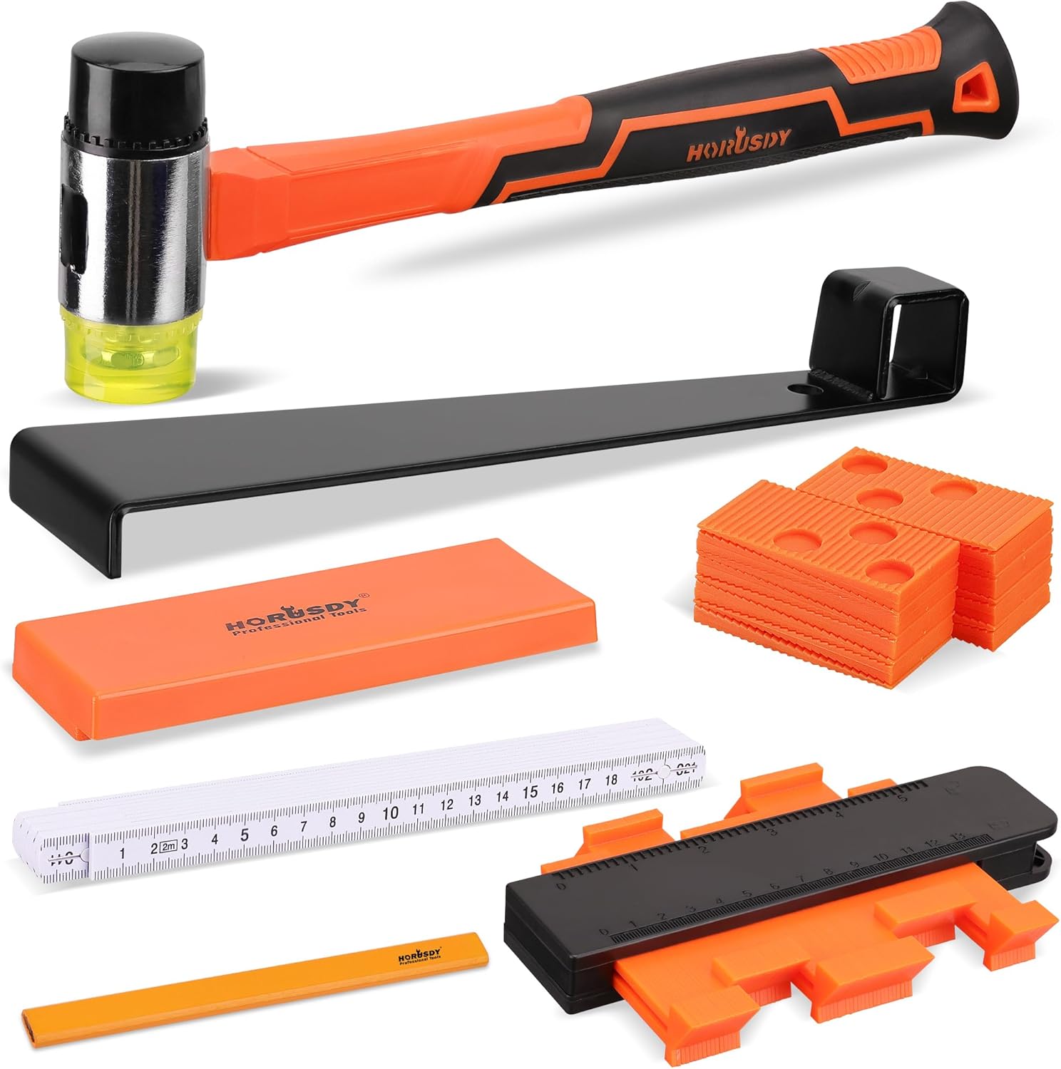 HORUSDY 50-Piece Laminate Flooring Tools | Laminate Wood Flooring ...