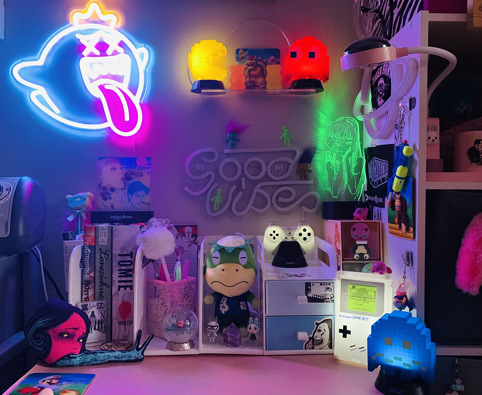 $9/mo - Finance King Boo Neon Sign Ghost Led Neon Light with Dimmable ...