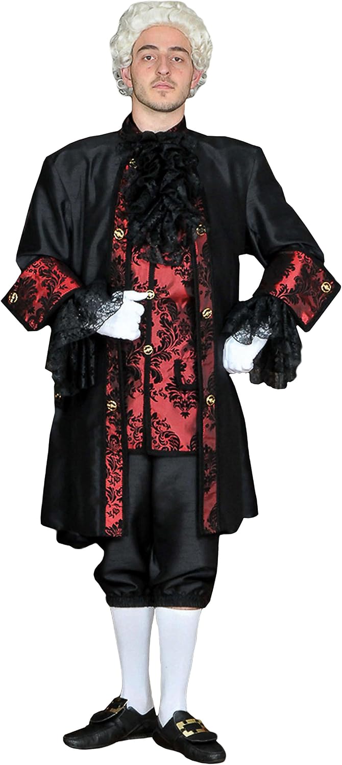 Amazon.com: Gothic Vampire French King Colonial Costume (Medium ...