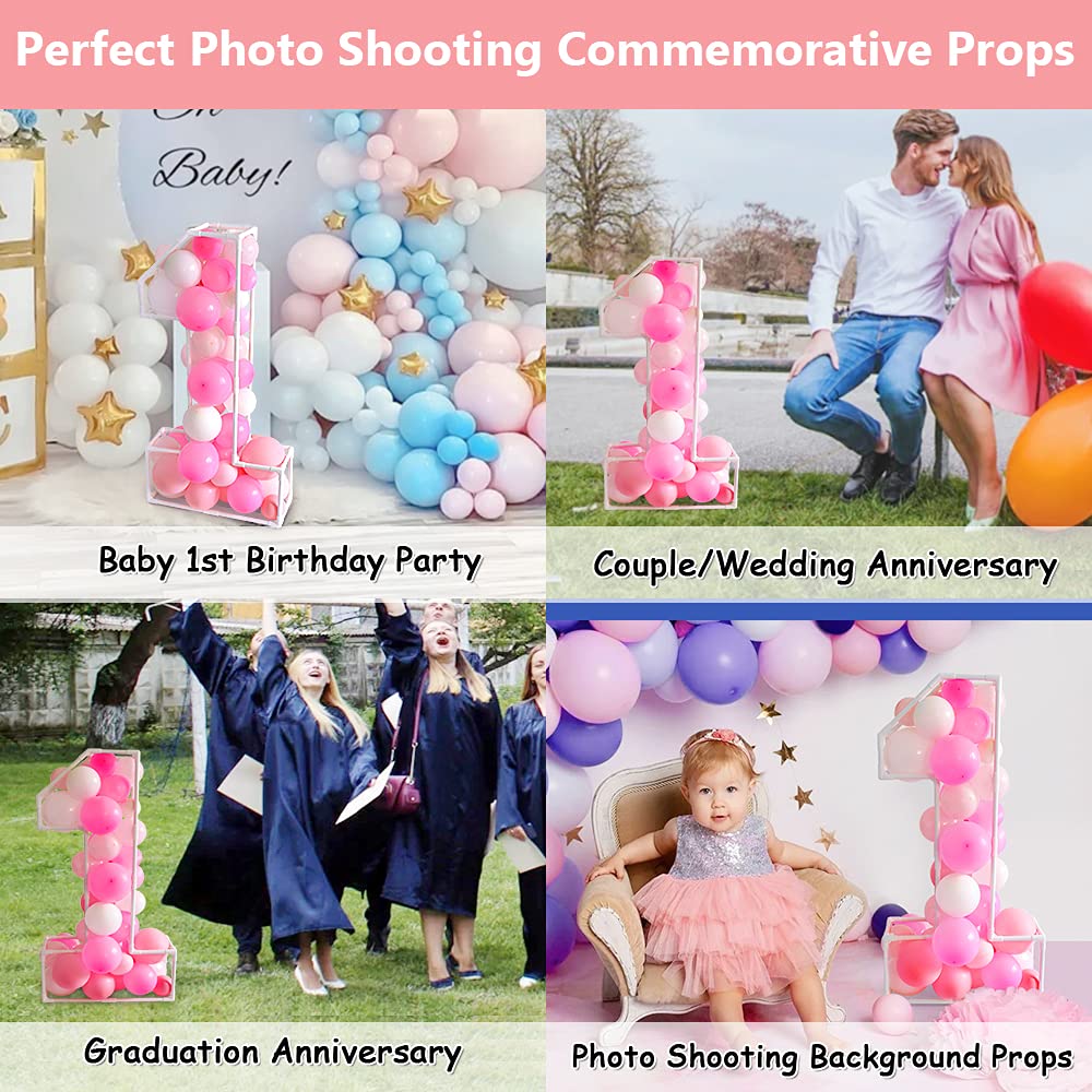 Buy Baby Boy First Birthday Party Decorations-Mosaic Number 1 Balloon ...