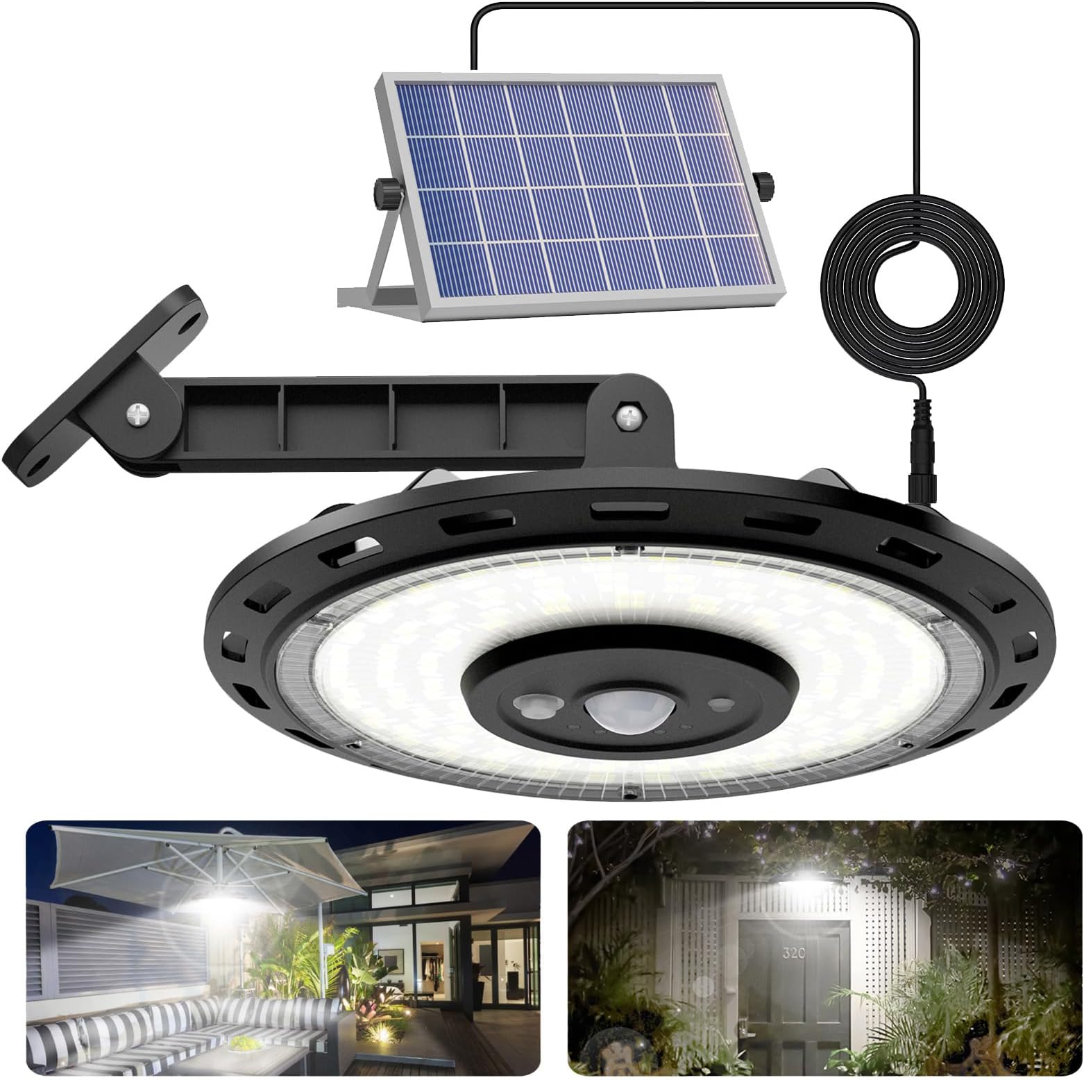 FabStyl Solar Shed Light, Solar Pendant Light Indoor Outdoor Motion ...