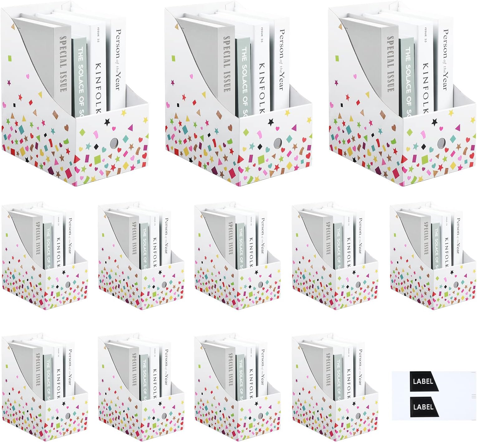 Amazon.com : Bankers Box 3381901 Cardboard Magazine File 4 1/4 x 12 1/4 ...