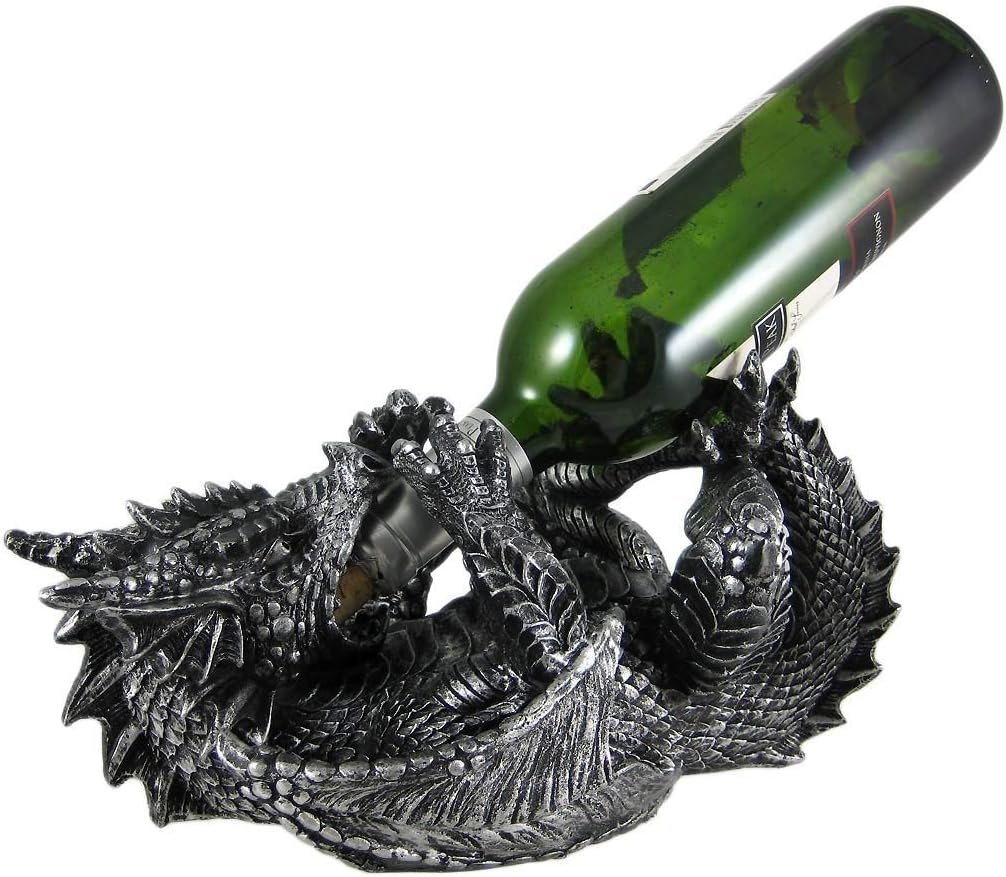 Nemesis Now Guardian of the Grapes Wine Bottle Holder 20cm Silver ...
