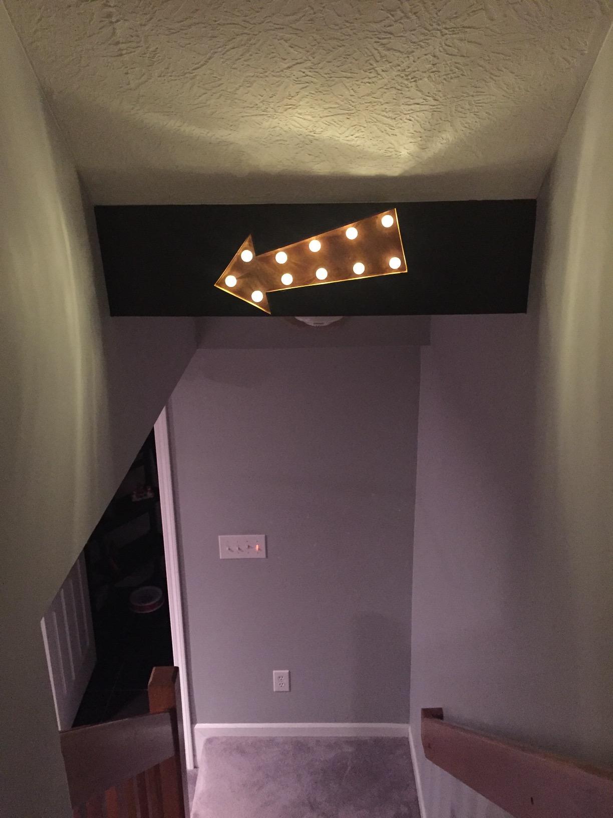 Amazon.com: LampLust Vintage Metal 10 LED Marquee Arrow Battery Light ...