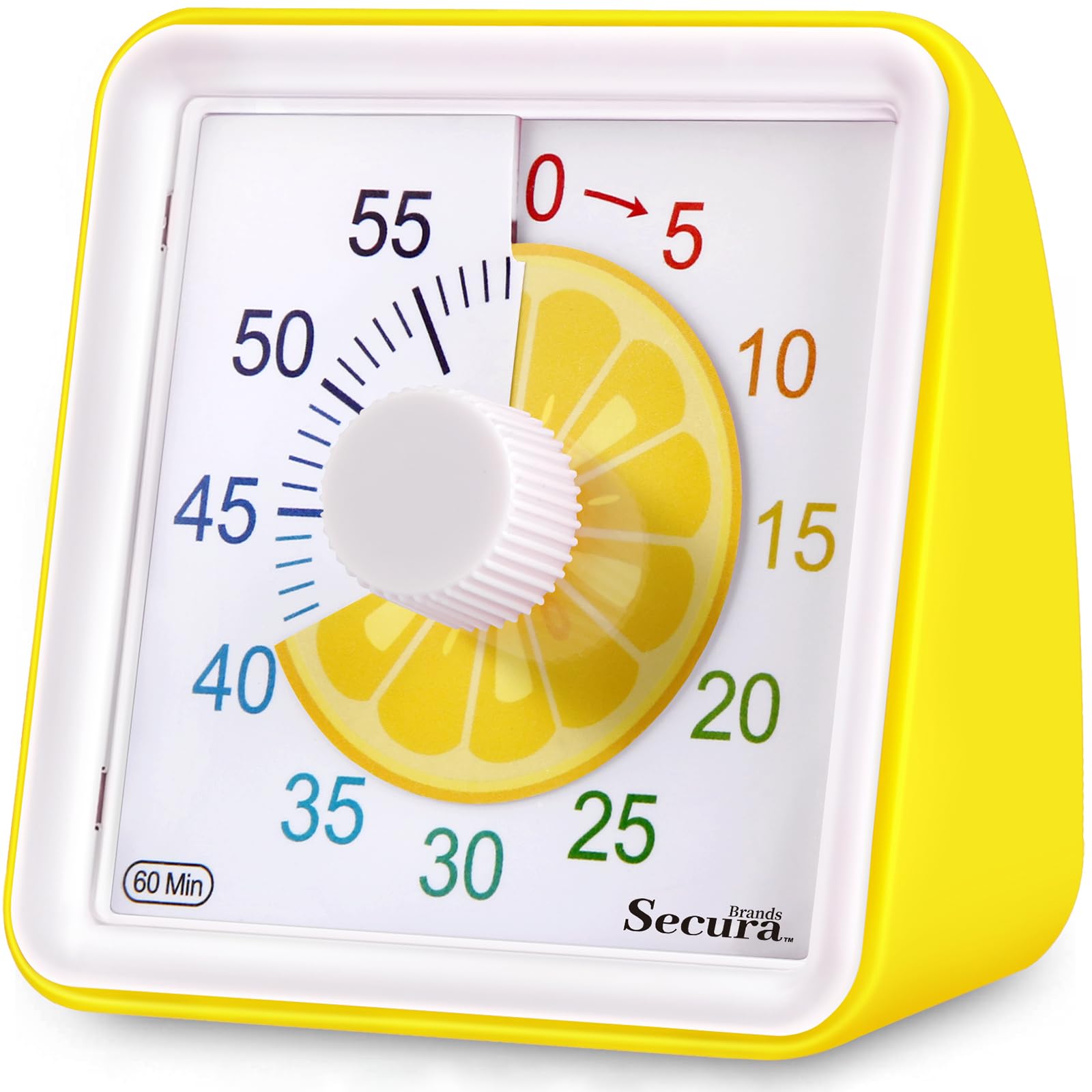 Secura Brands 60-Minute Visual Timer, Timer for Kids, Classroom Timer ...