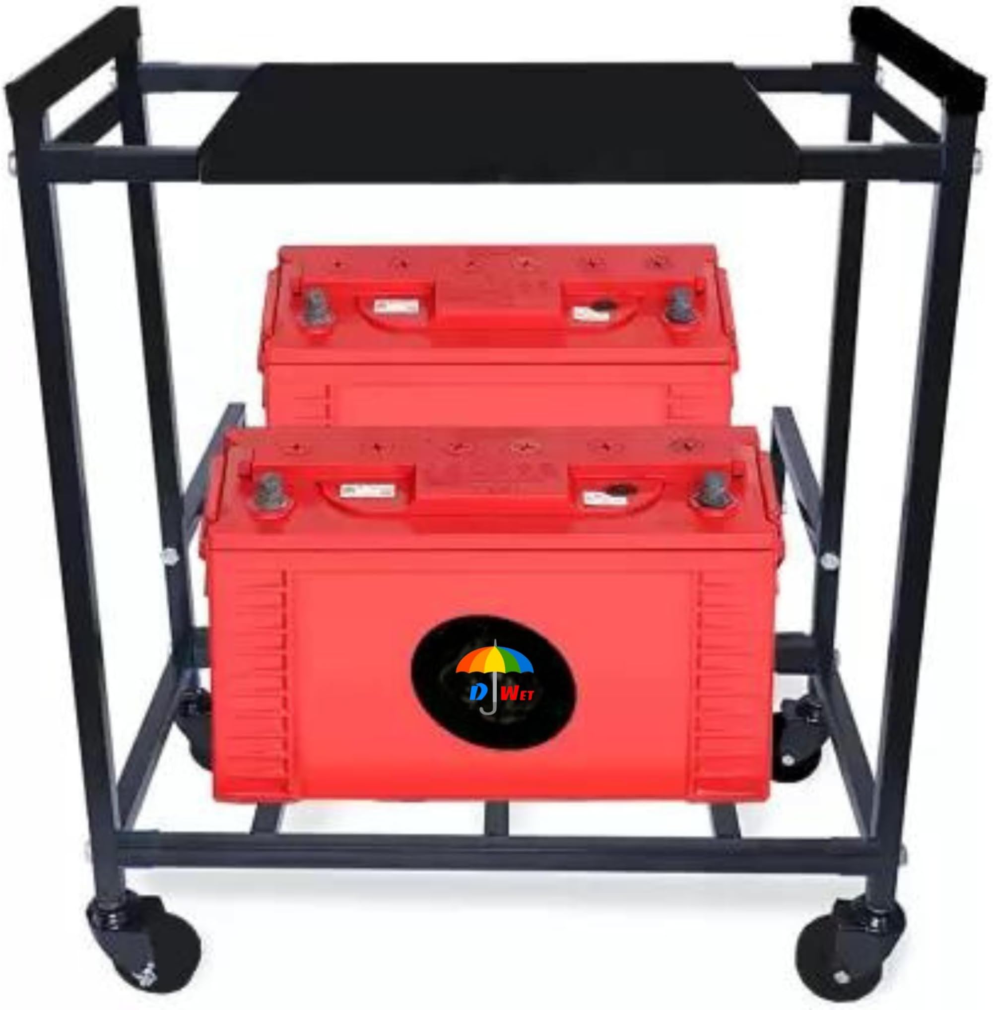 DWET Double Battery Inverter Trolley with 6 360º Movable Wheels UPS ...