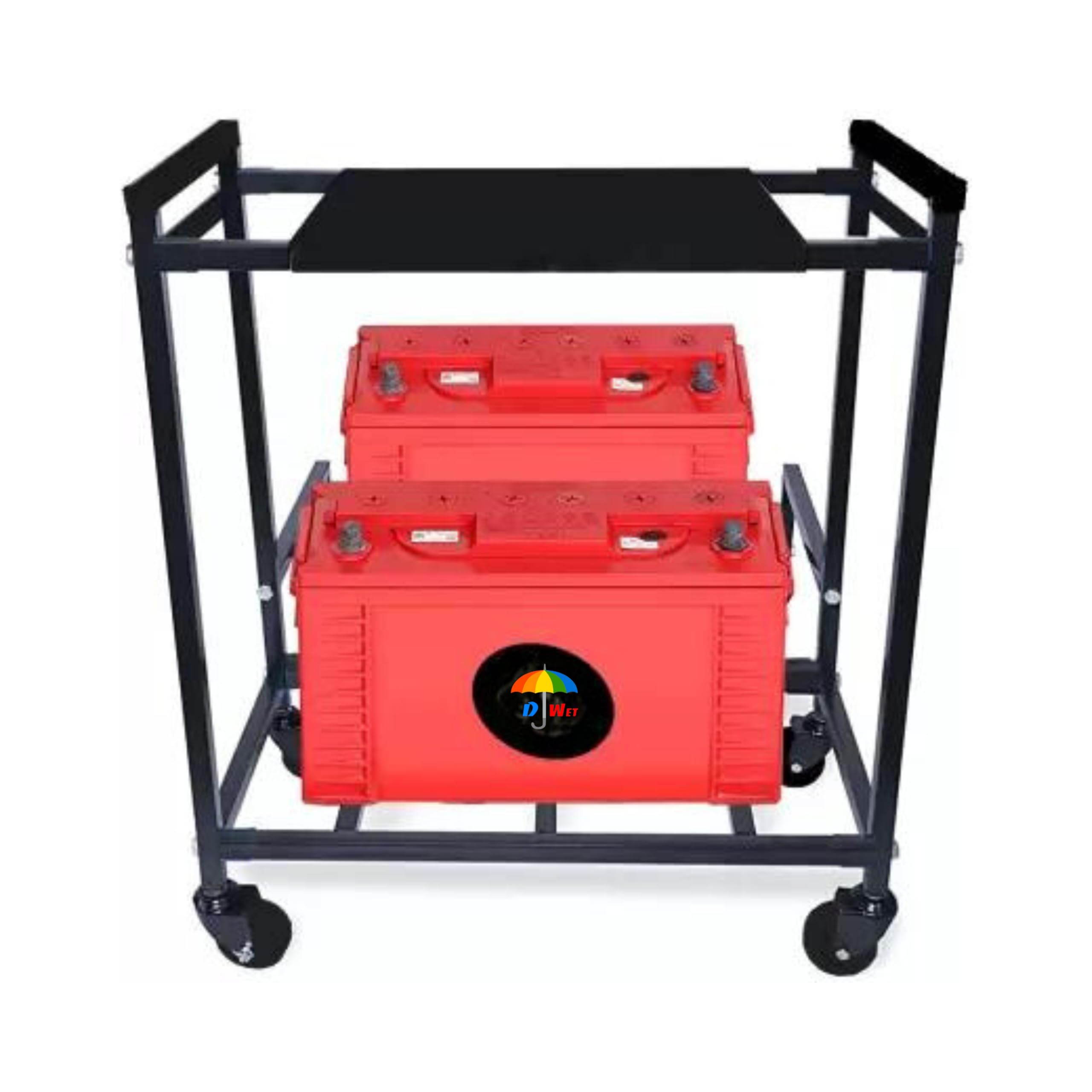 Dwet Double Battery Inverter Trolley With 6 Wheels 360 Movable ...