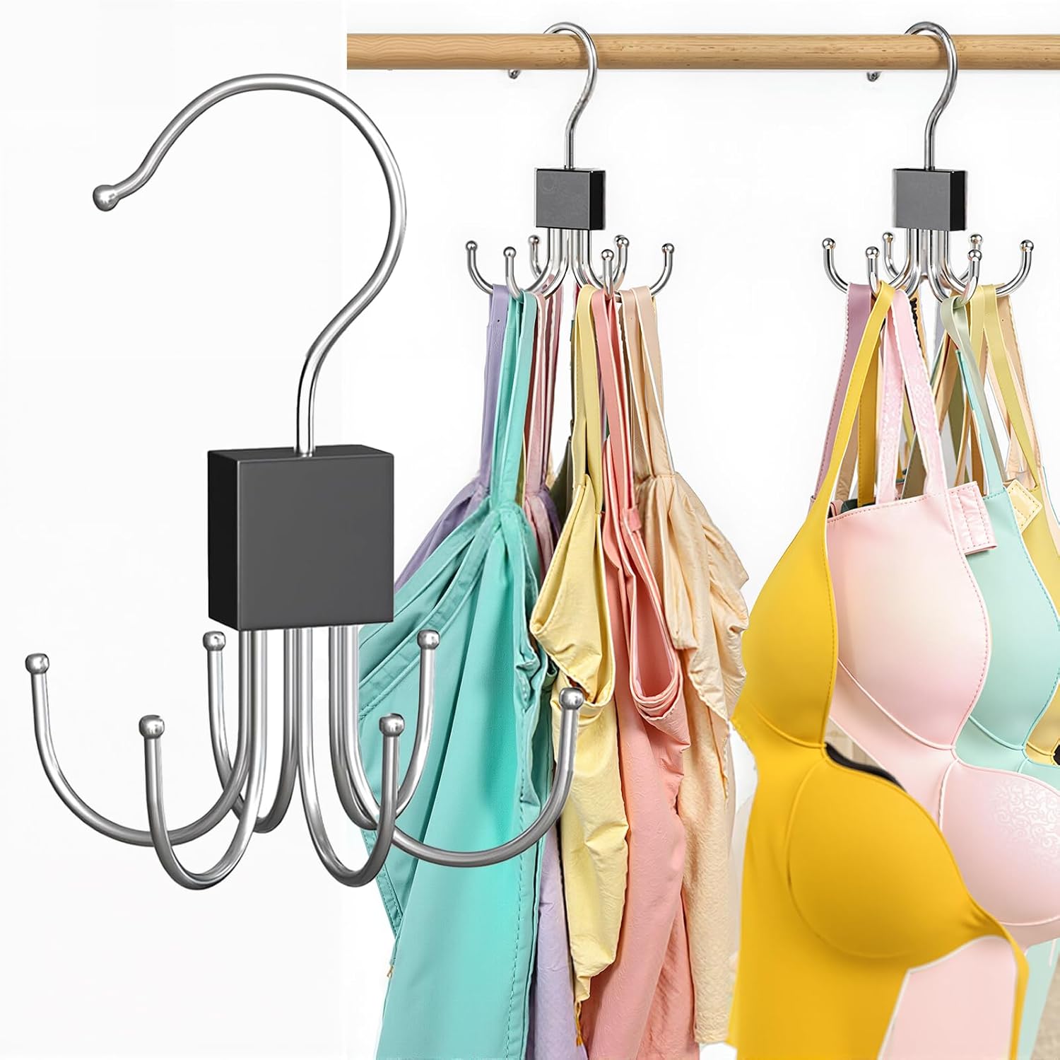 Amazon.com: Kalimdor 2 Pack Tank Top Hanger, Bra Hanger Organizer - 360 ...