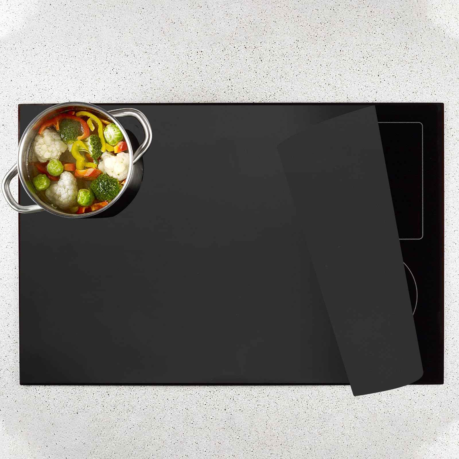 SENGBIRCH Large Induction Hob Protector Mat, 54x90cm - Silicone ...