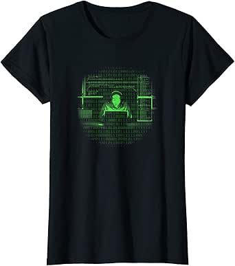 Amazon.com: Computer Programmer TShirt Binary Code Programming Gift ...