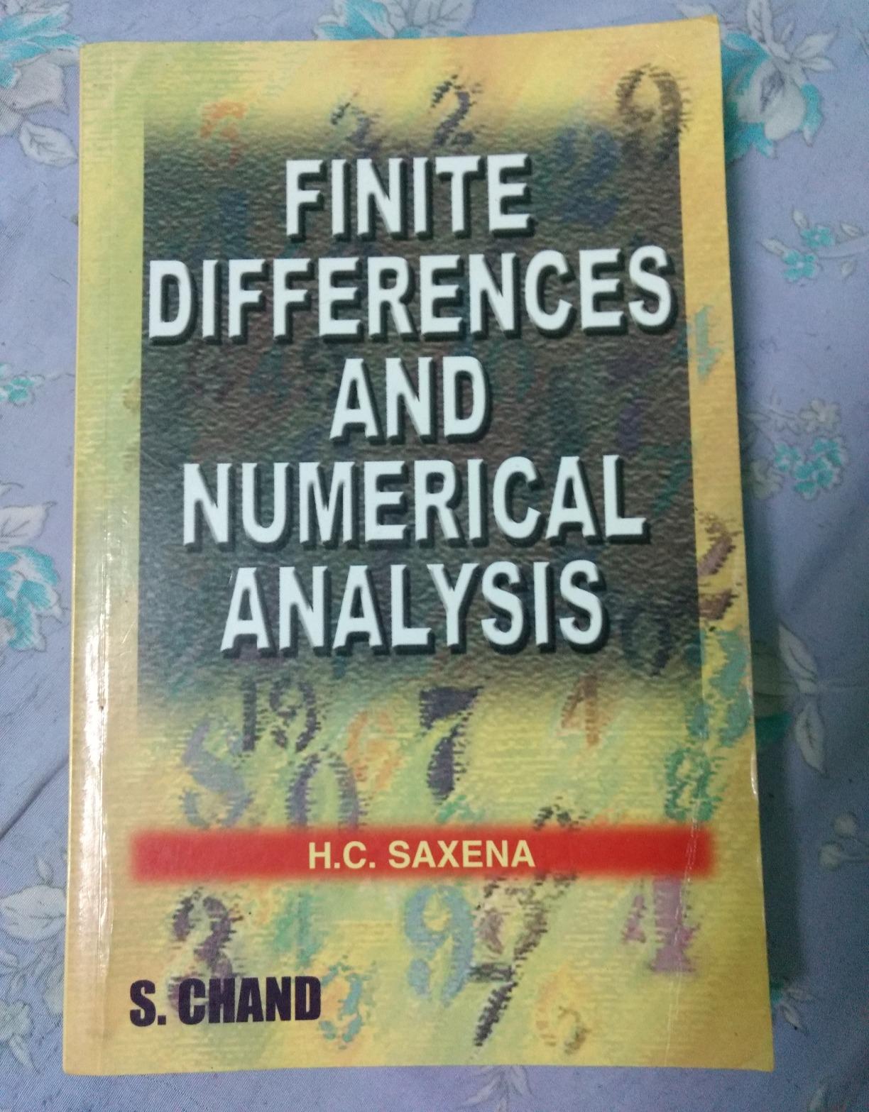 Buy Finite Differences & Numerical Analysis [Paperback] Saxena H.C ...
