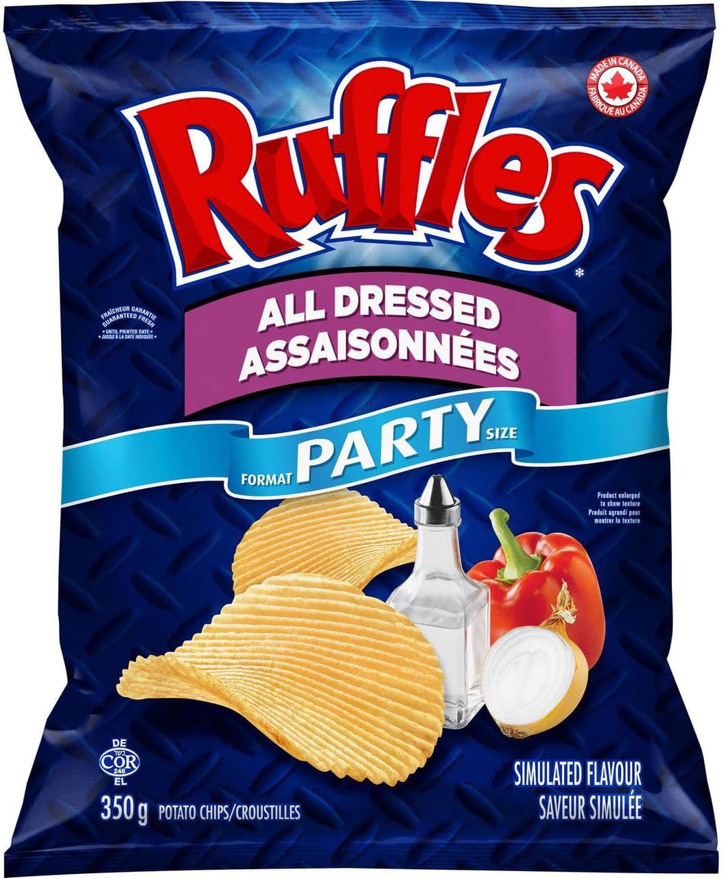 Amazon.com: Ruffles Potato Chips, Flamin' Hot Cheddar & Sour Cream, 8oz Bag