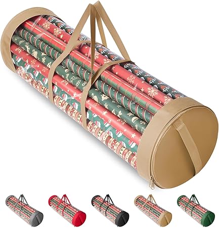 Amazon.com: BALEINE Christmas Wrapping Paper Organizer Storage, 41 ...