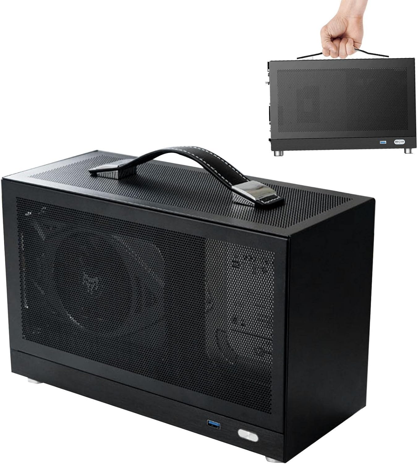 Mini ITX Computer Case - PC Mini Case Micro Slim Portable Case ...