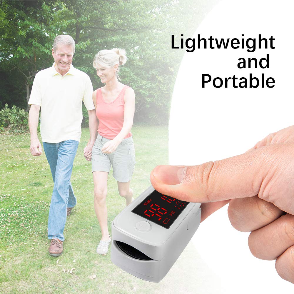 [2022] Pulse Oximeter Fingertip, Blood Oxygen Saturation Monitor, Heart ...