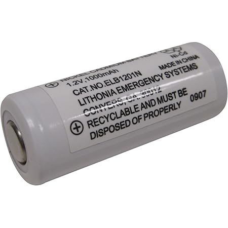 Lithonia Lighting ELB 0614 Emergency Replacement Battery, 6 Volt, Black ...