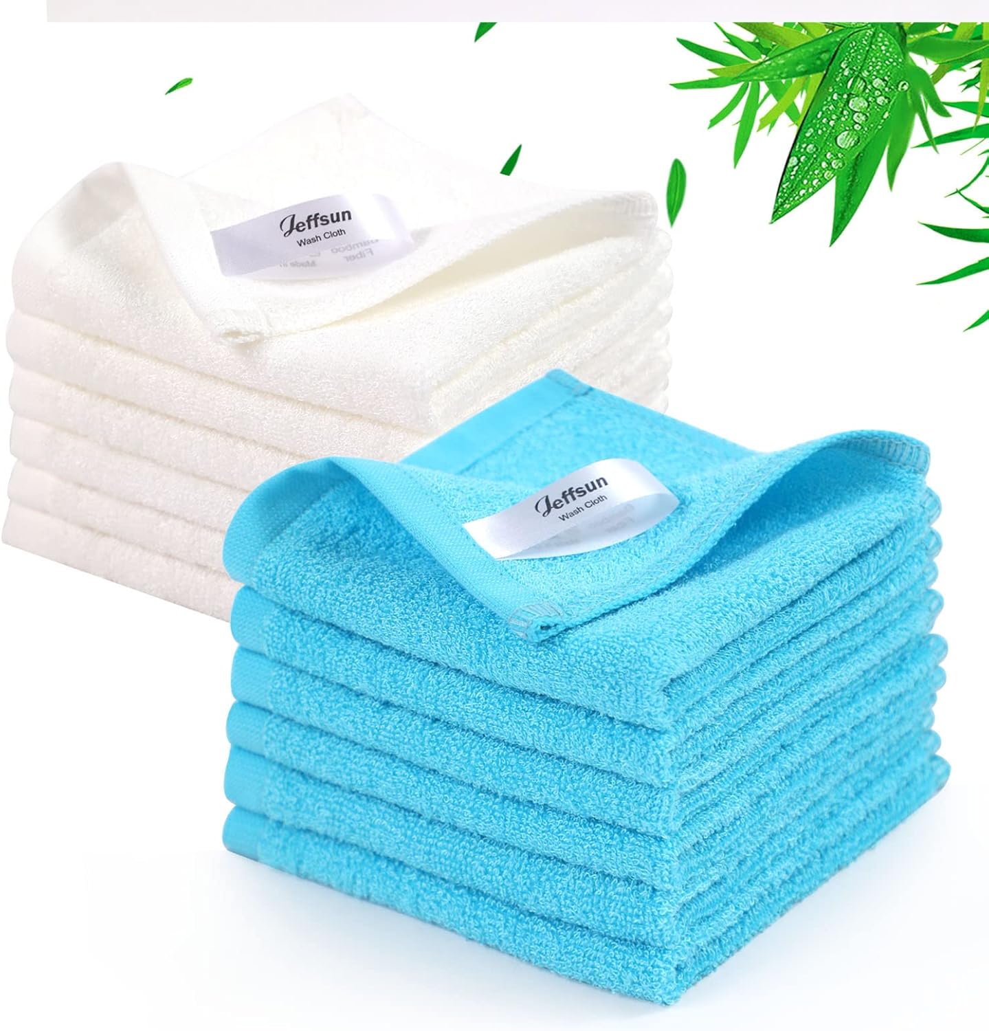 Amazon.com : Baby Washcloths 12 Pack, 10x10 inch Heavenly Soft Wash ...